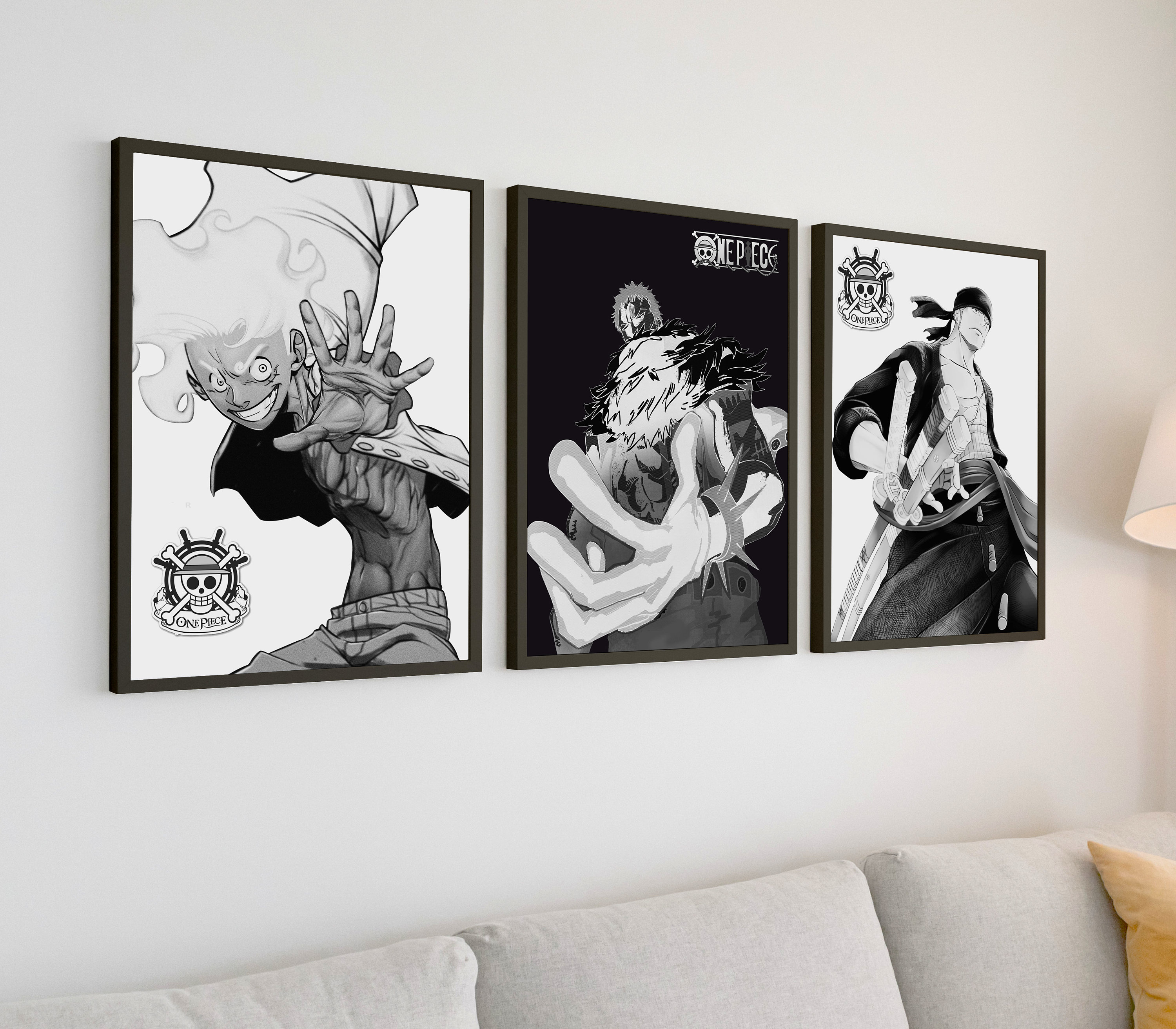 One Piece Poster Set Anime Wall Art Print Anime Art Anime Merch Gaming ...