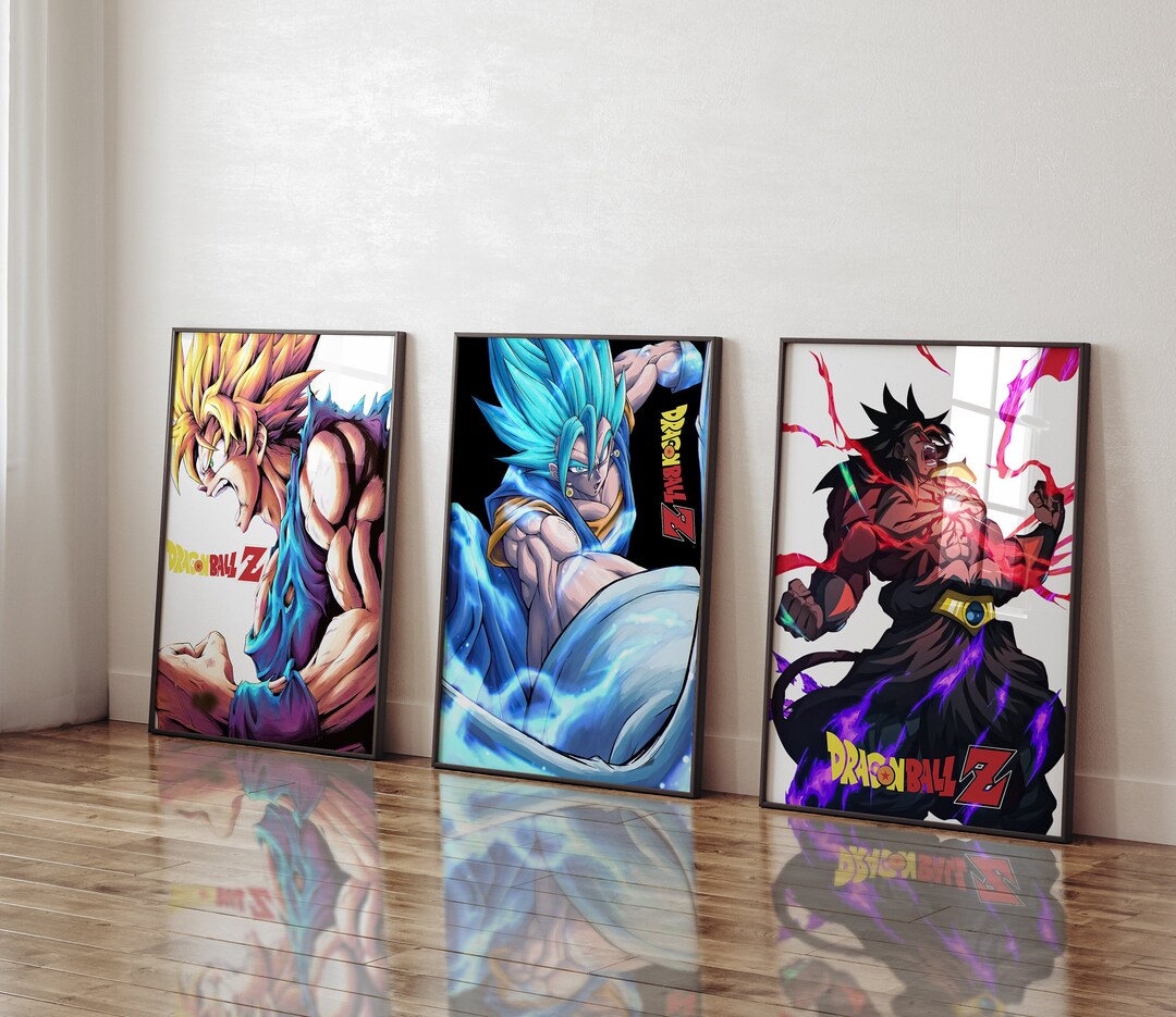 DBZ Goku Anime Poster Bundle DBZ Anime Gift Anime Apartment Decor ...