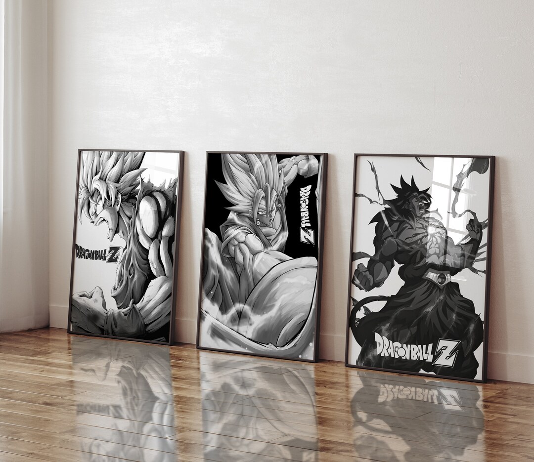 DBZ Goku Anime Poster Bundle DBZ Anime Gift Anime Apartment Decor ...