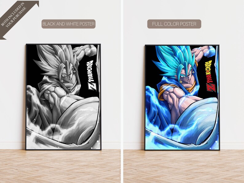 DBZ Goku Anime Poster Bundle DBZ Anime Gift Anime Apartment Decor ...