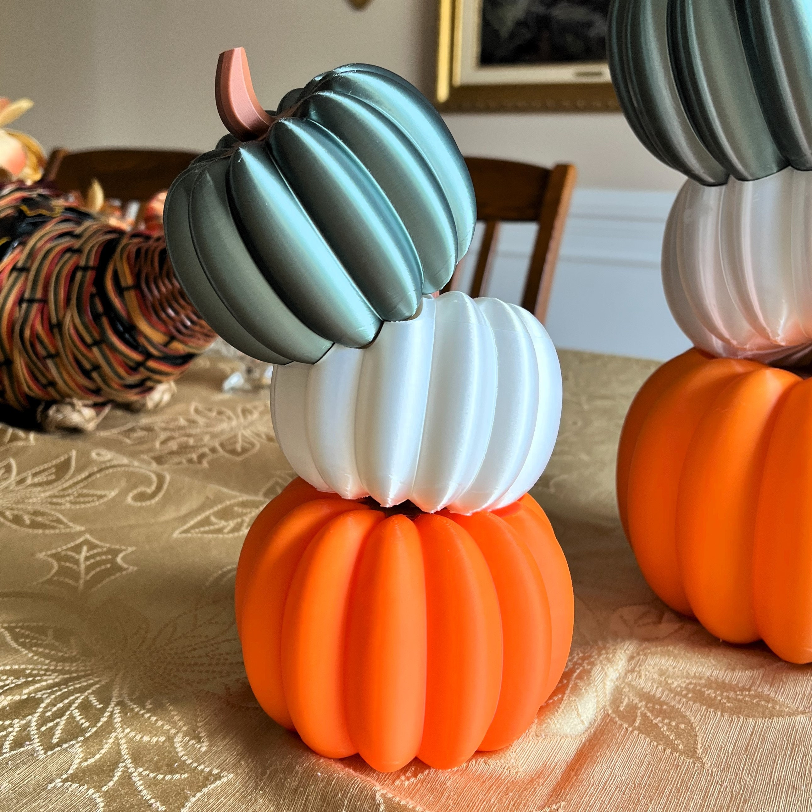Beautiful 3D Printed Fall Staggered Pumpkin Stack for Your Home - Etsy