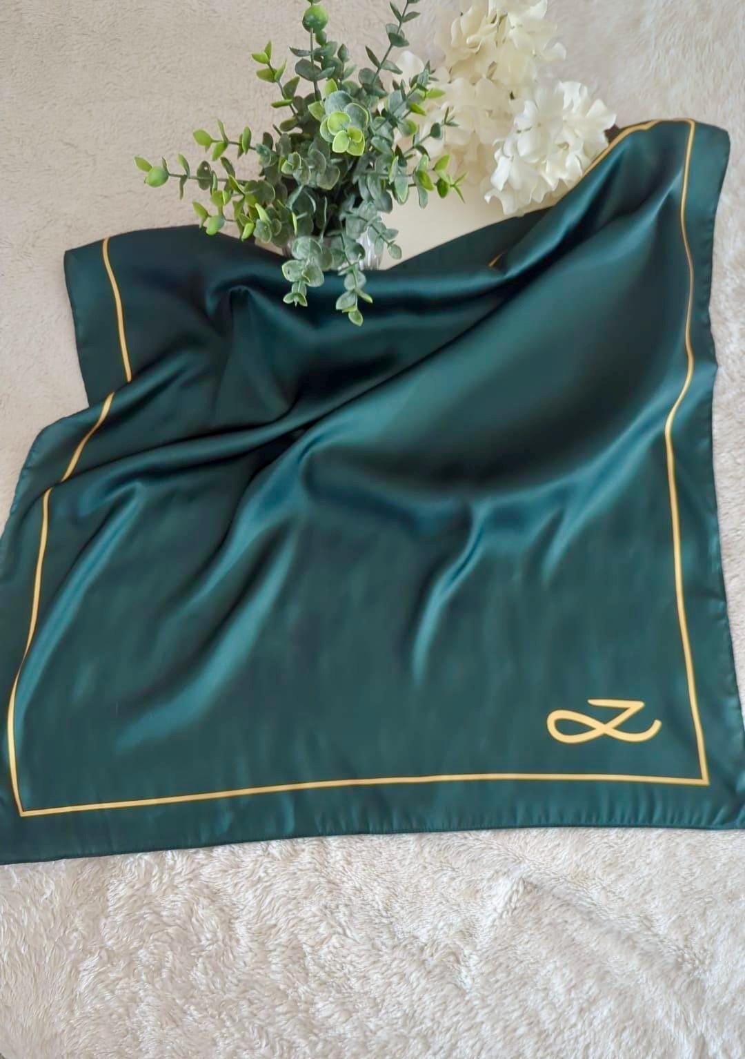 Jungkook Inspired Green Satin Scarf, BTS Fashion Accessory - Etsy