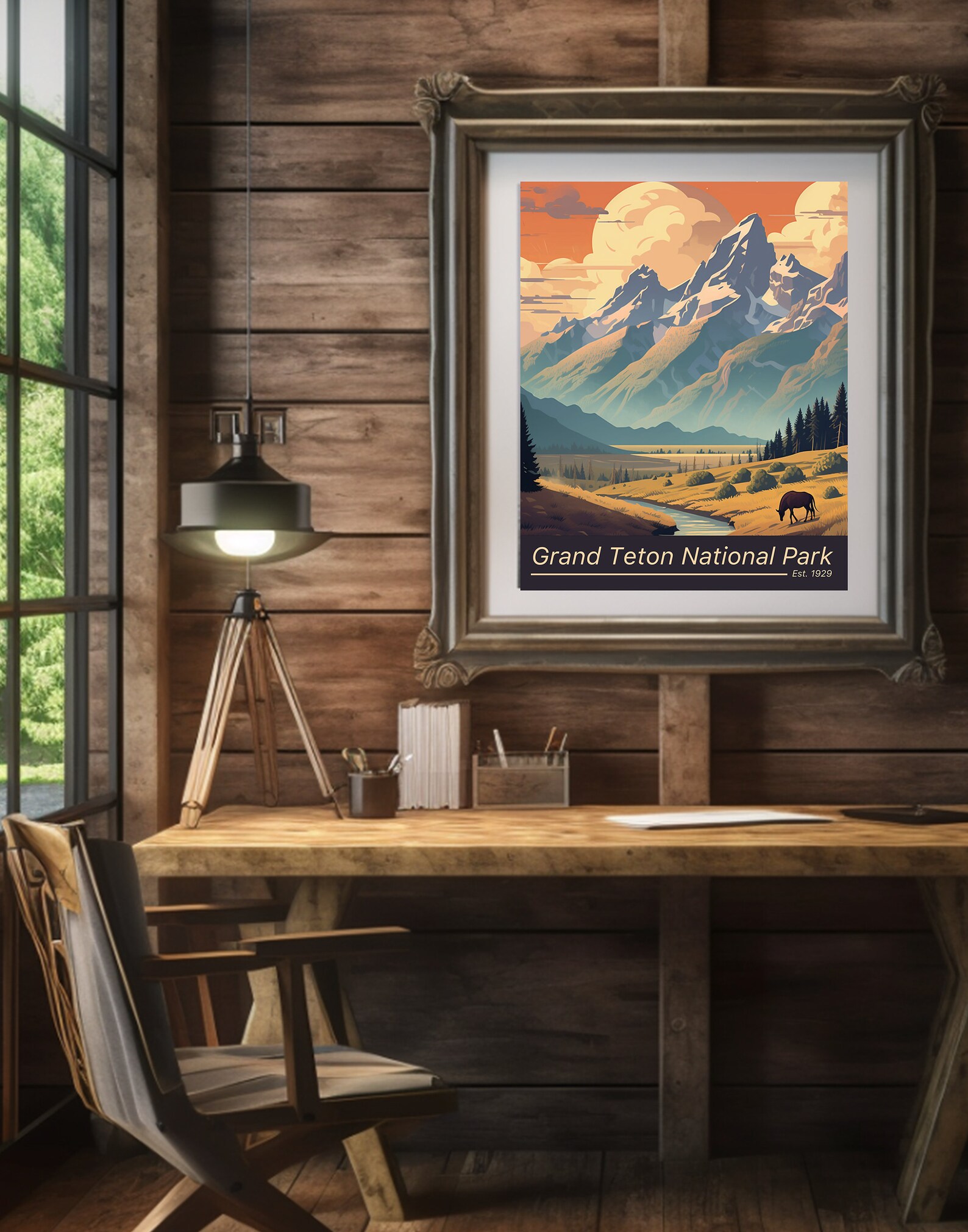 Grand Tetons National Park Digital Print Download - Instant Wall Art ...