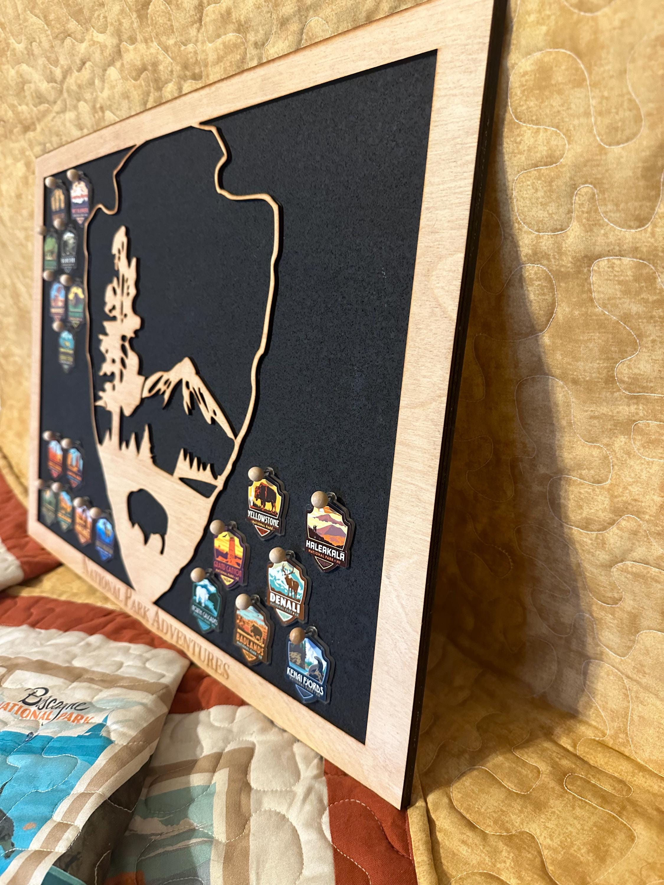 National Park Travel Push Pin Board - Etsy