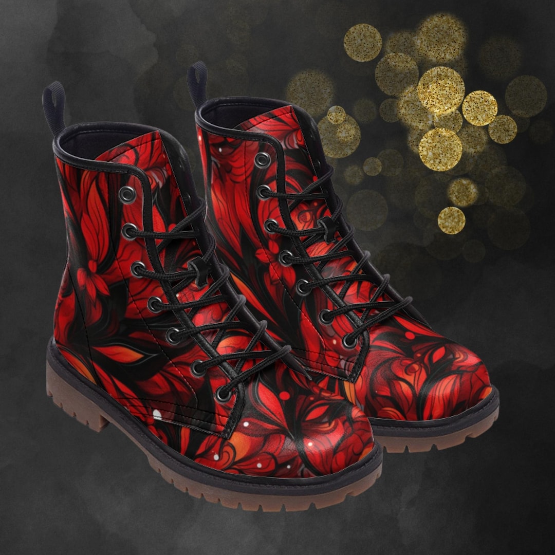 Airbrush Painting Leather Boots: Spring Summer Fall Winter Light Boots ...