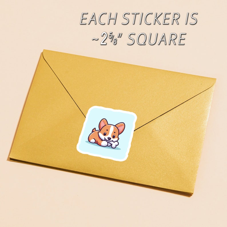 Cute Corgi Stickers! 6-sticker Sheet Vol. 1; Vinyl Stickers for Water ...