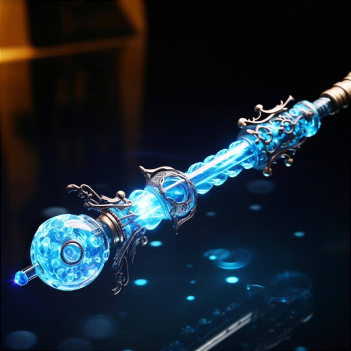 Blue Magic Wand Retro Magic Wand Creative Magic Props Handmade Magic ...