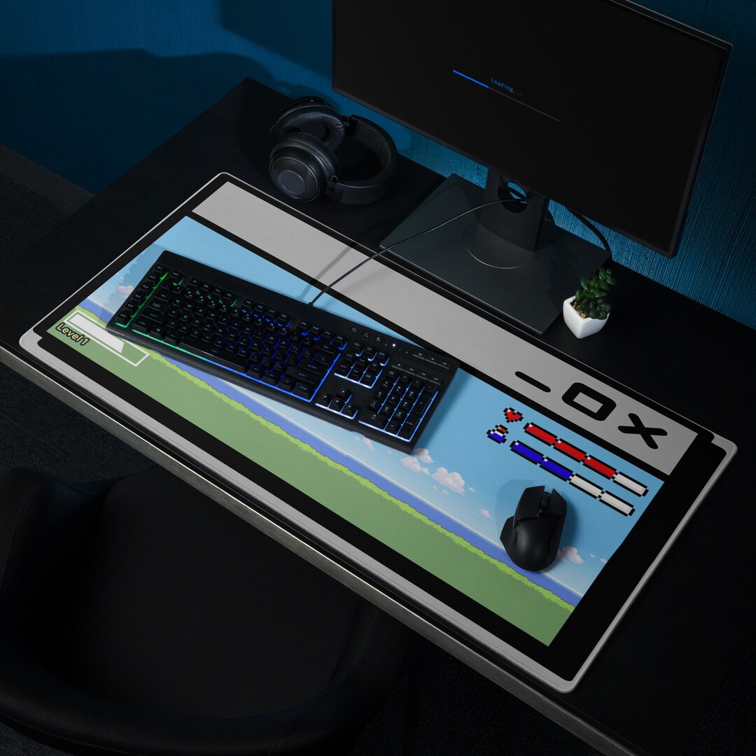 8-bit Scenery Gaming Mouse Pad - Etsy