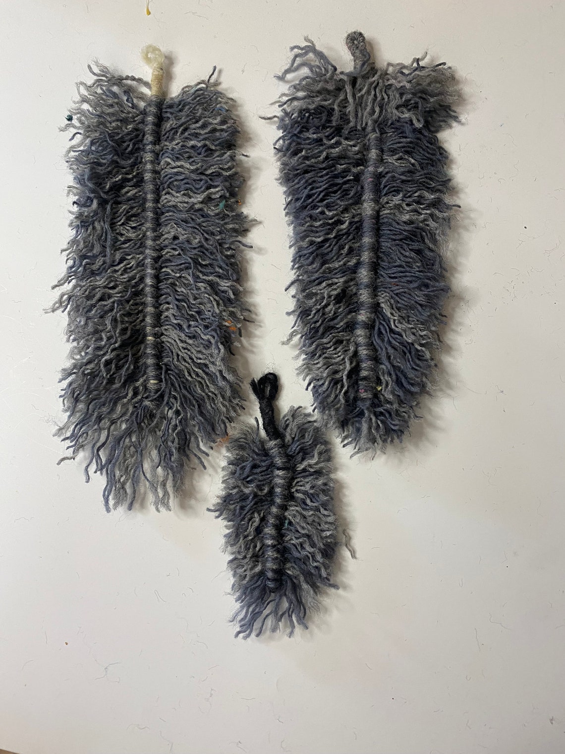 Hand Made Yarn Feathers - Etsy