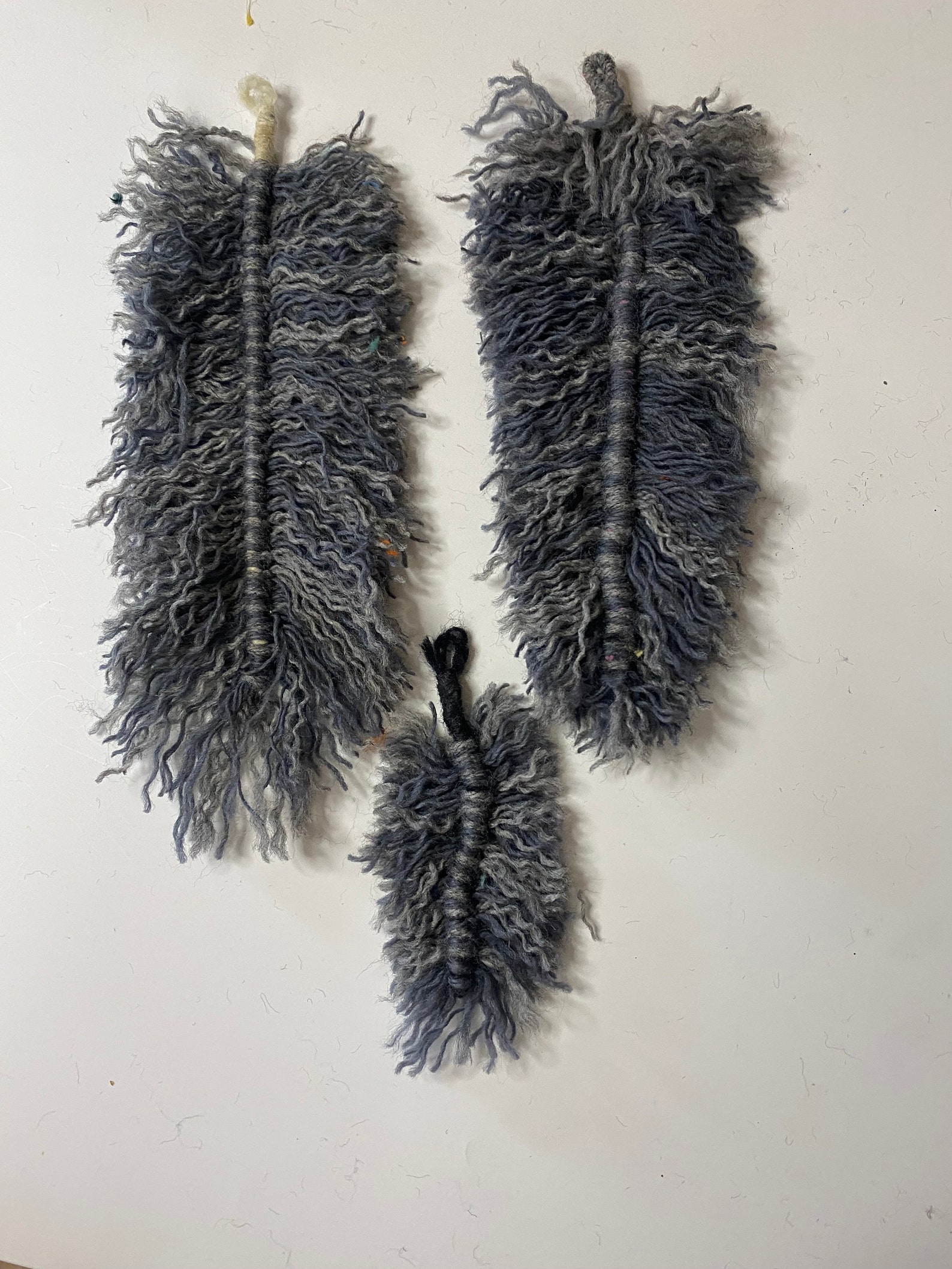 Hand Made Yarn Feathers - Etsy