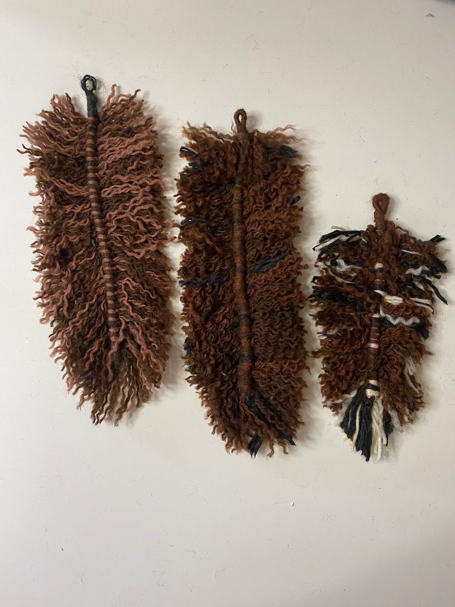 Hand Made Yarn Feathers - Etsy