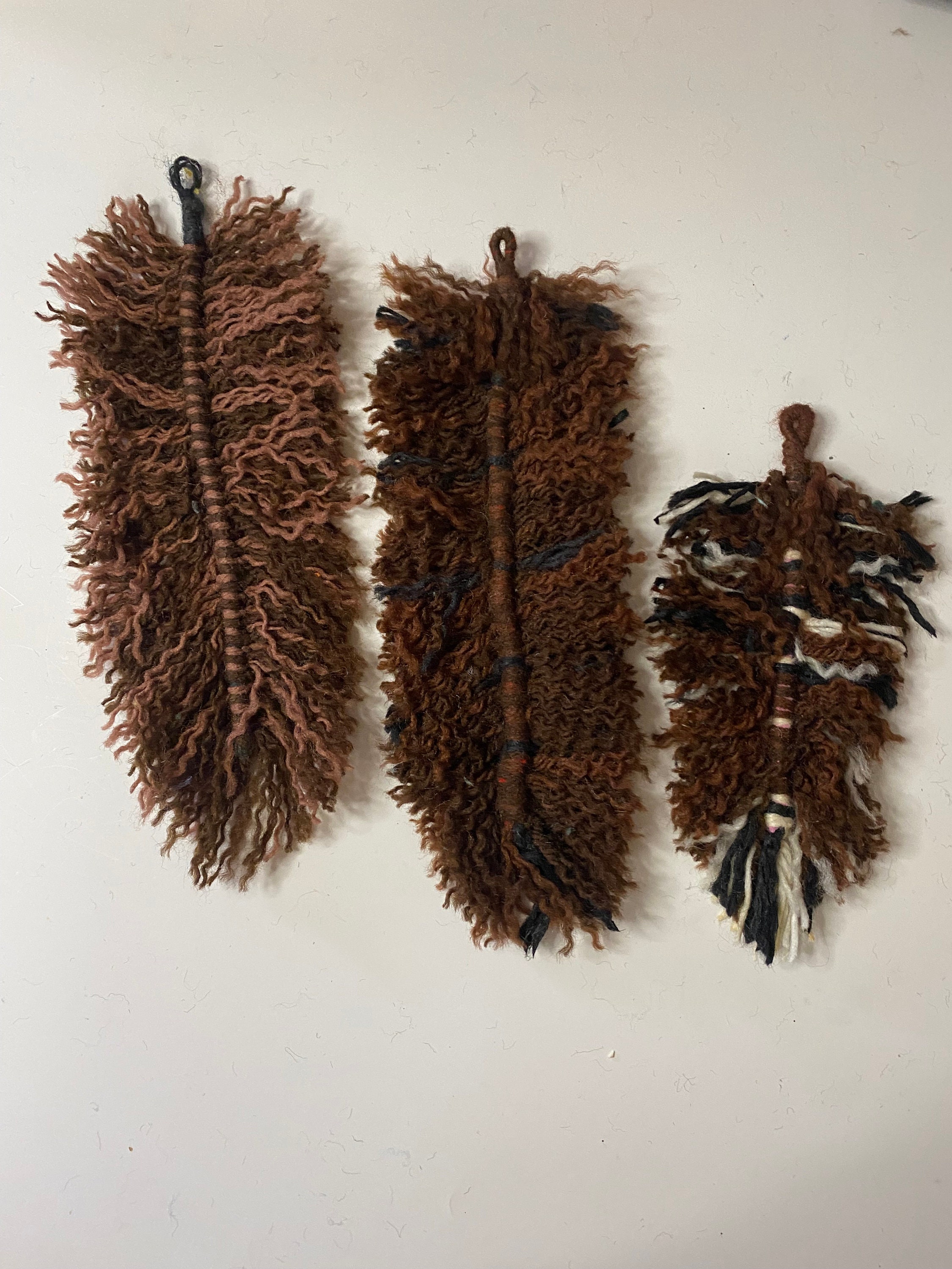 Hand Made Yarn Feathers - Etsy