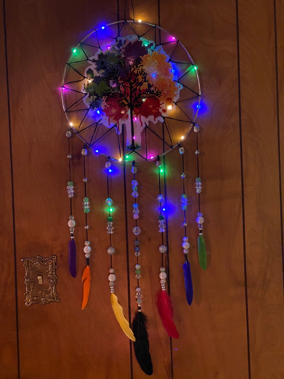 Diamond Dot Dream Catchers With Lights - Etsy