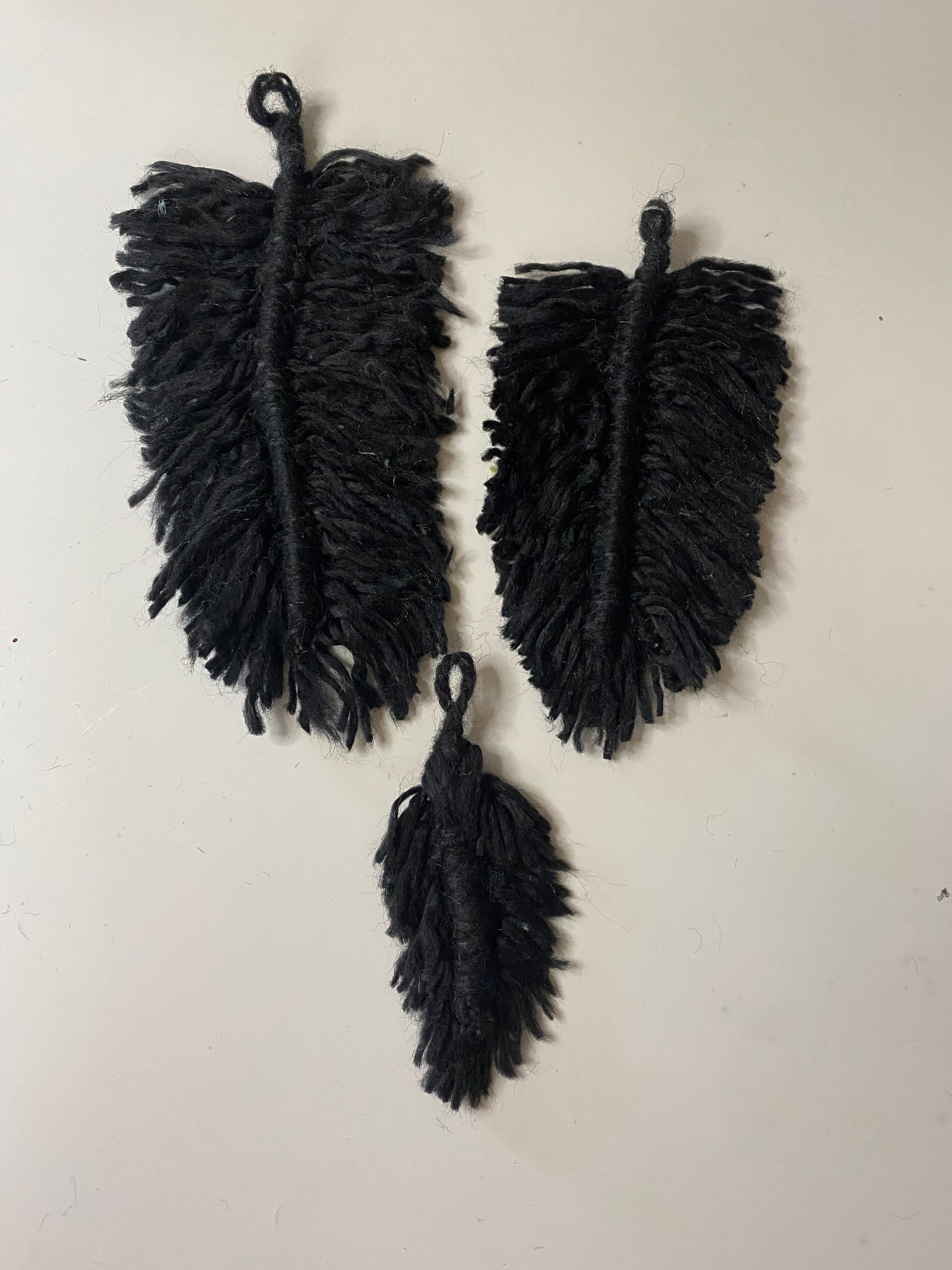Hand Made Yarn Feathers - Etsy