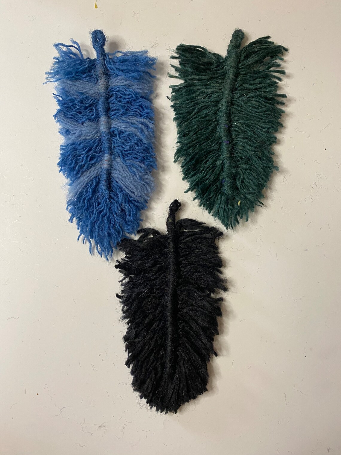 Hand Made Yarn Feathers - Etsy