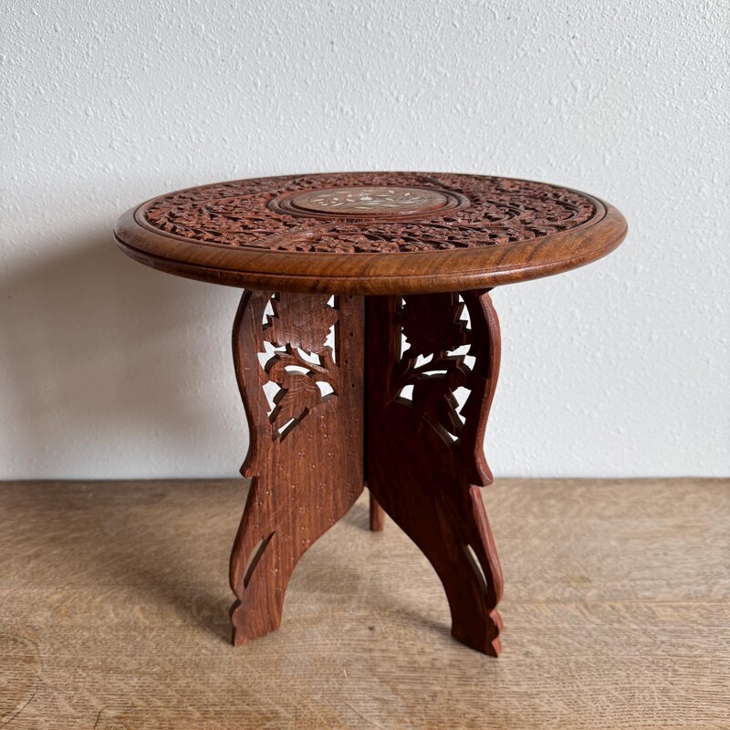 Carved Wood Stand - Etsy