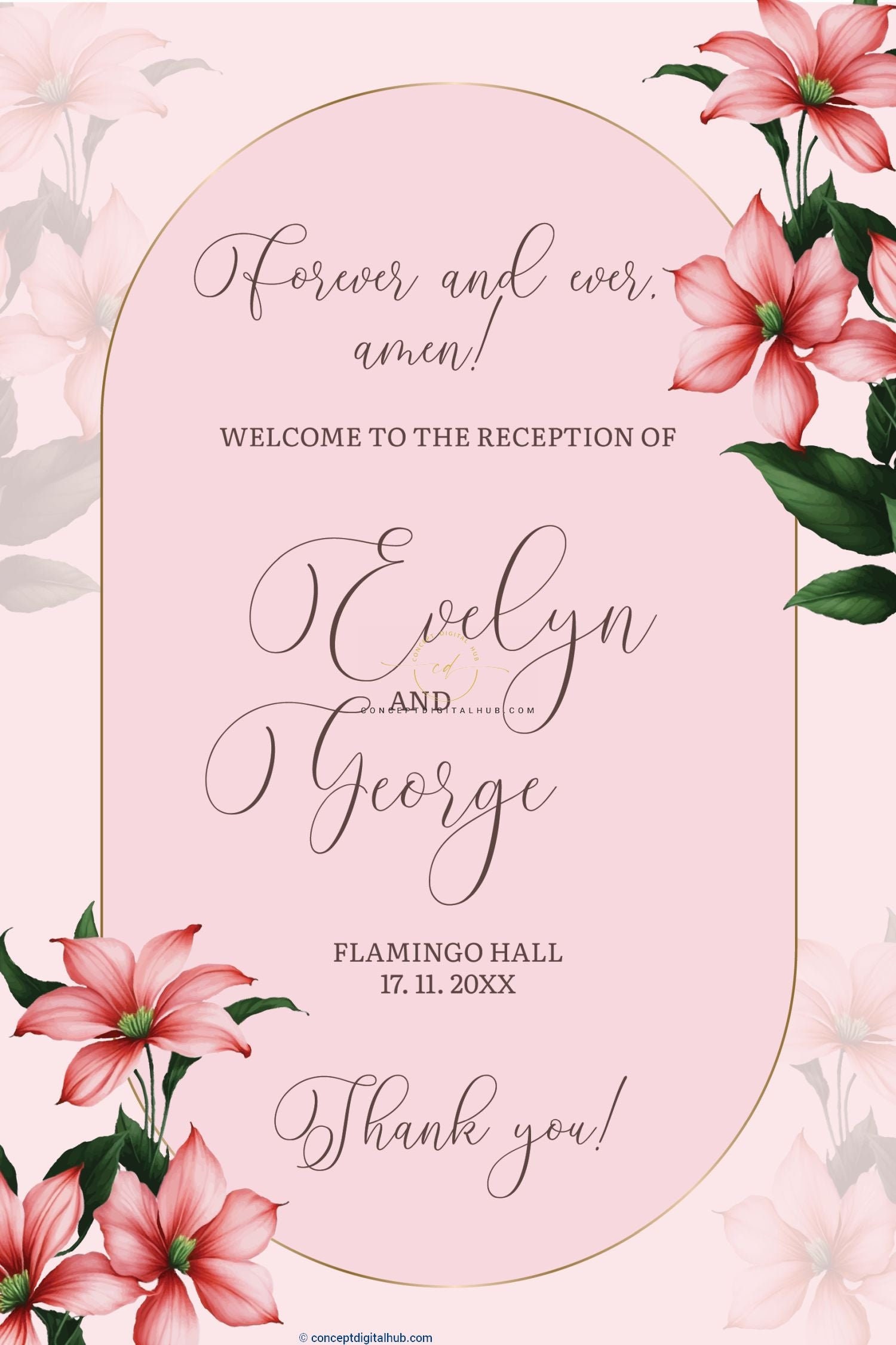 Pink Colored Wedding Reception Welcome Sign Board - Etsy