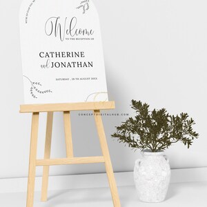 Welcome Board for Reception Minimal White - Etsy