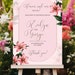 Pink Colored Wedding Reception Welcome Sign Board - Etsy
