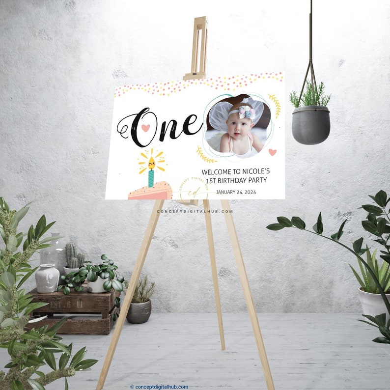 First Birthday Welcome Board Sign - Etsy