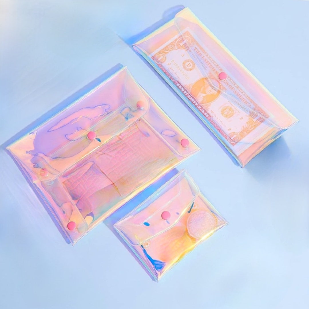 Holographic Cash and Coin Pouch Bank Bag Cash Budgeting - Etsy