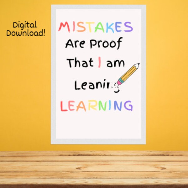 Learning Poster - Etsy