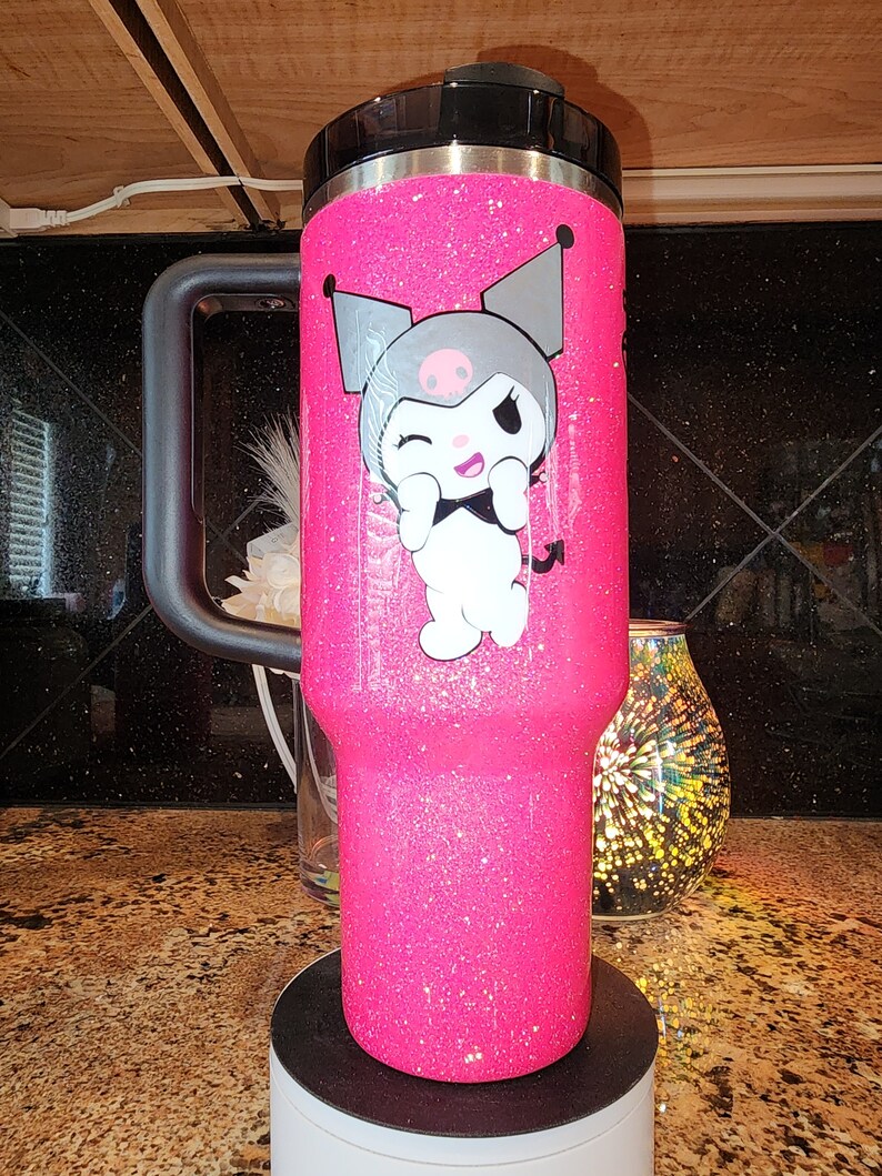 Kuromi Inspired Stanley Tumbler - Etsy