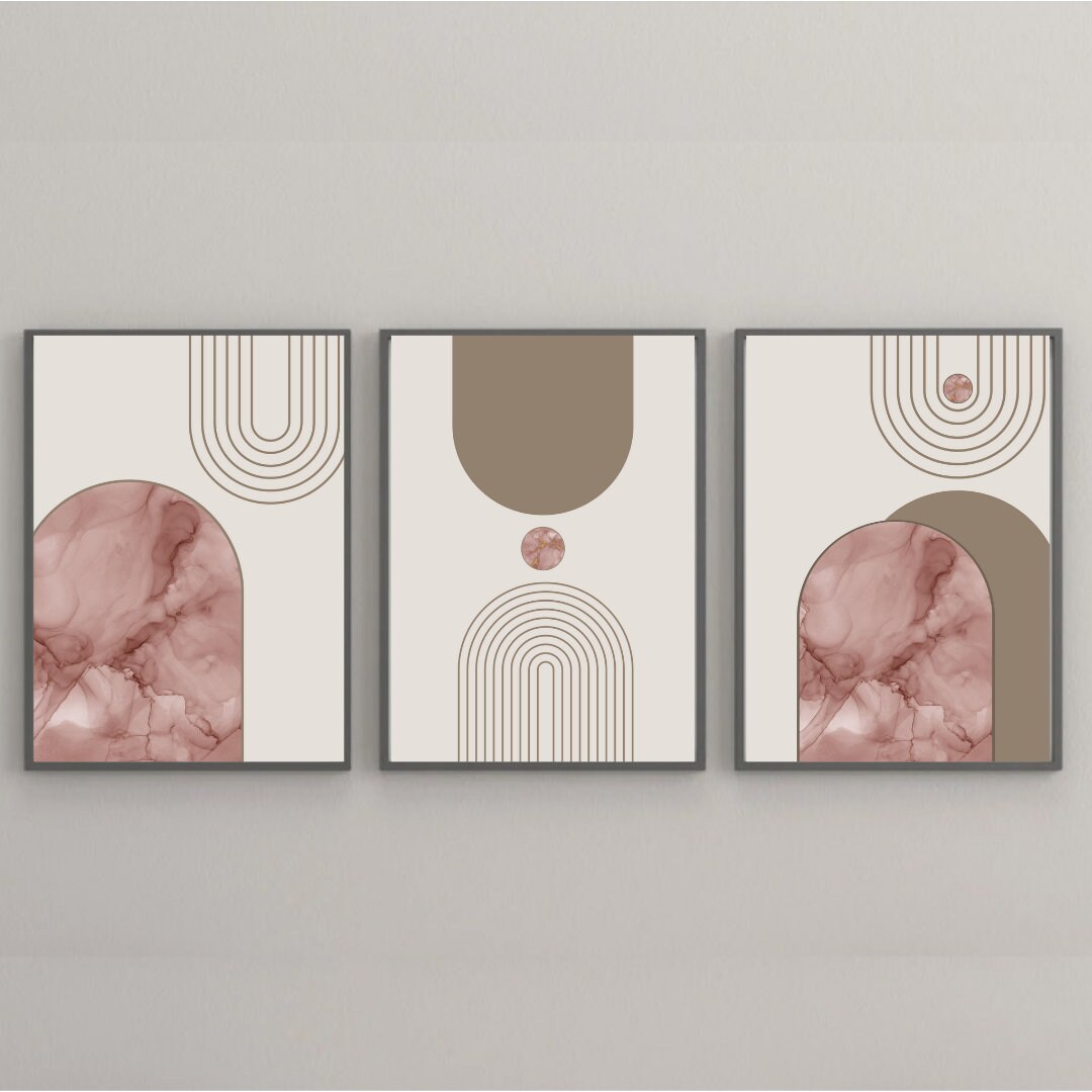 Boho Wall Art, Set of 10, Modern Art, Neutral Wall Art, Minimal ...
