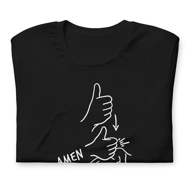 Amen ASL Adult Tee ASL Christian Gift Youth Kids - Etsy