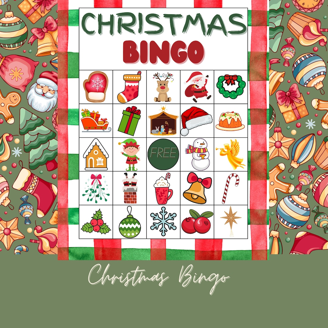 Christmas Bingo | 40 Unique Printable Designs | Holiday Bingo ...