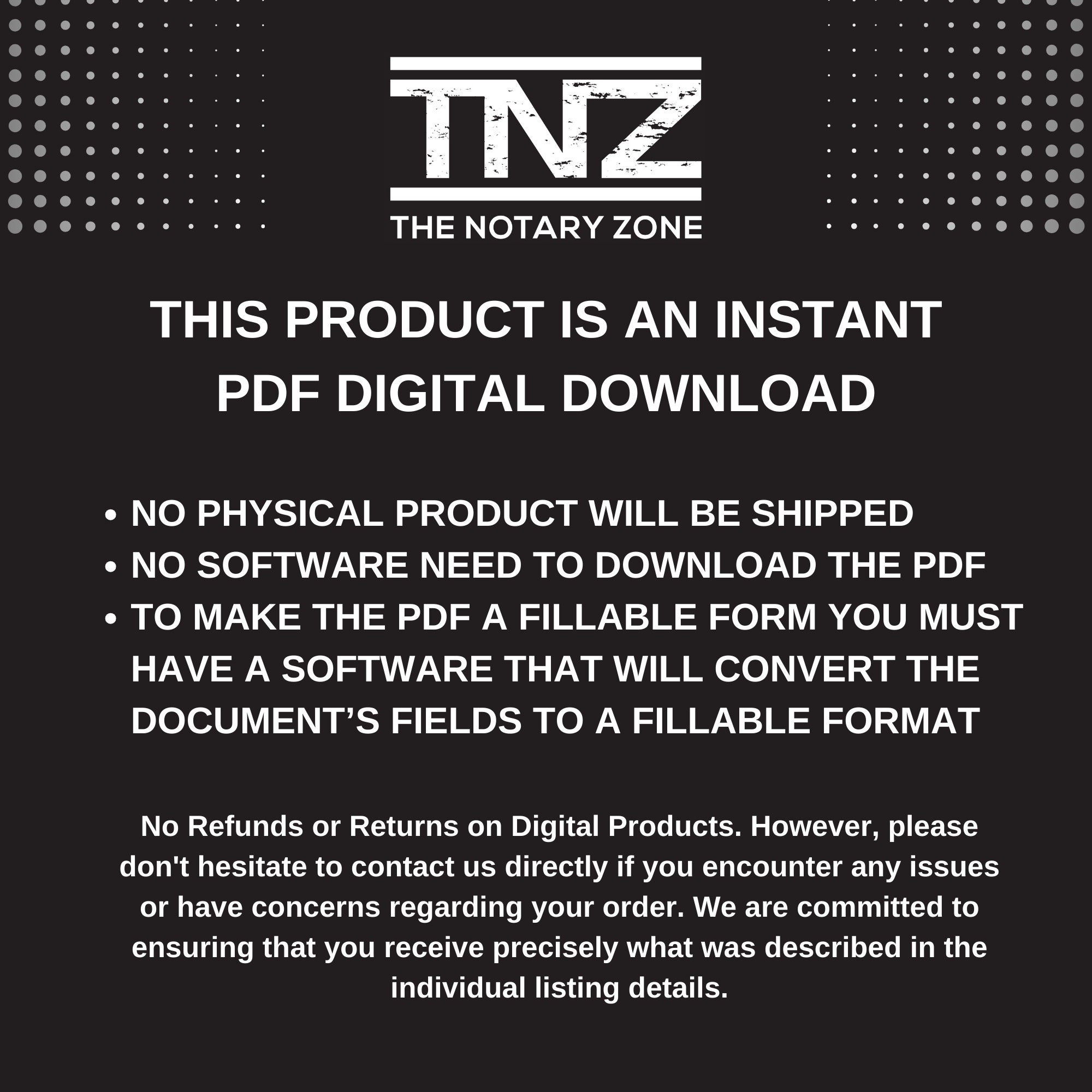 General Notary Work Custom Invoice - Etsy