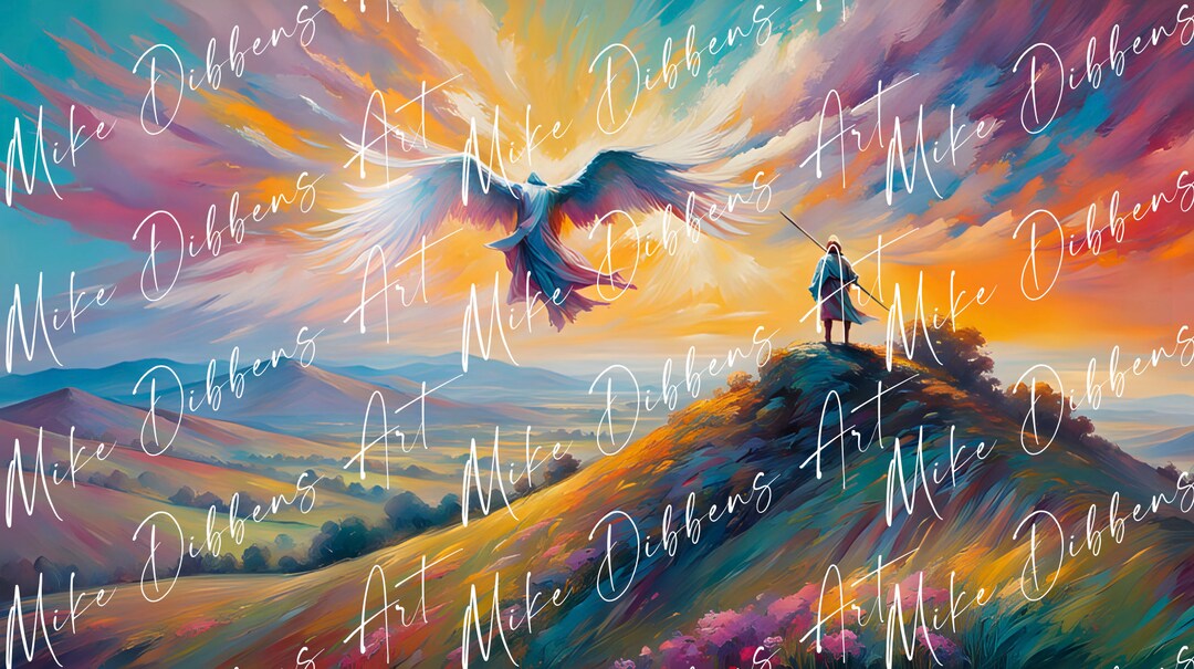 Angelic Guide Poster A4 - Etsy