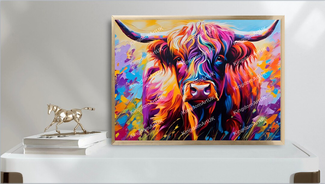 Highland Cow A4 Quality Print 300gsm/cymk - Etsy