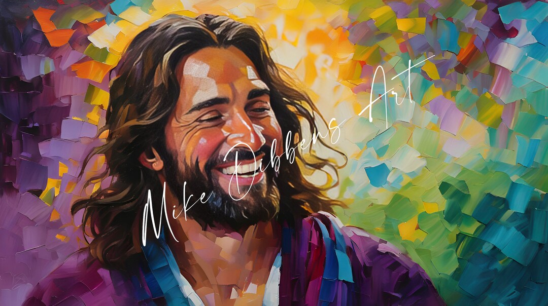 Digital Happy Jesus - Etsy