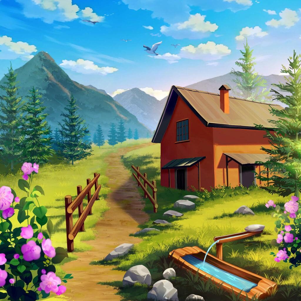 Digital House Paintingdigital Download, Wall Hanging, House Warming ...