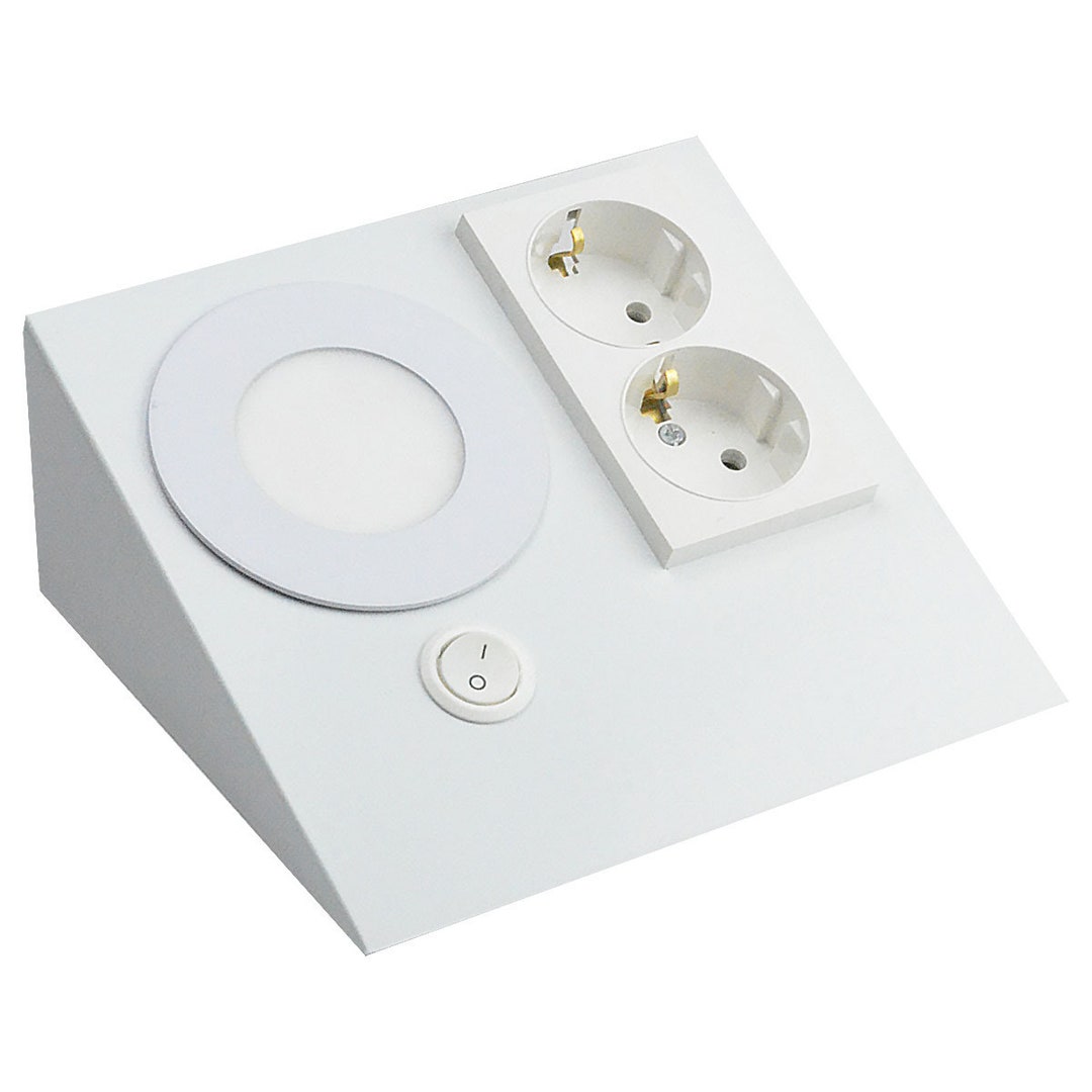 Under Counter Socket Double Vertical Panel Black Body With - Etsy