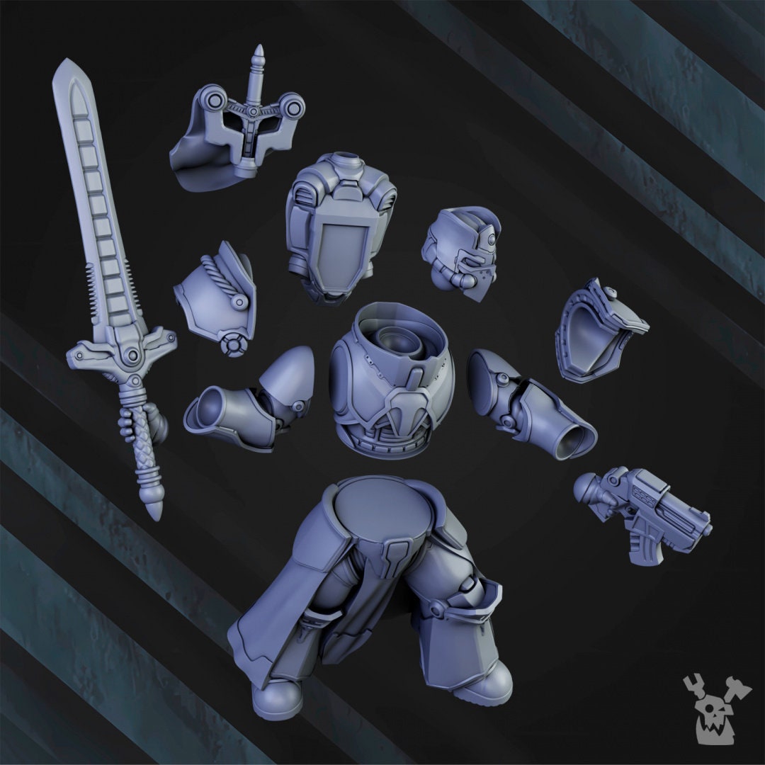 Knight Commander Henry the Stronghold | Sci-fi | Wargaming | 28mm Scale ...
