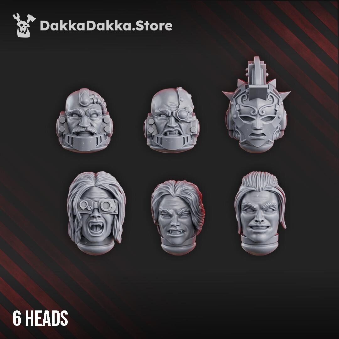 Crimson Wings Hero Heads Set | Sci-fi | Wargaming | 28mm Scale - Etsy