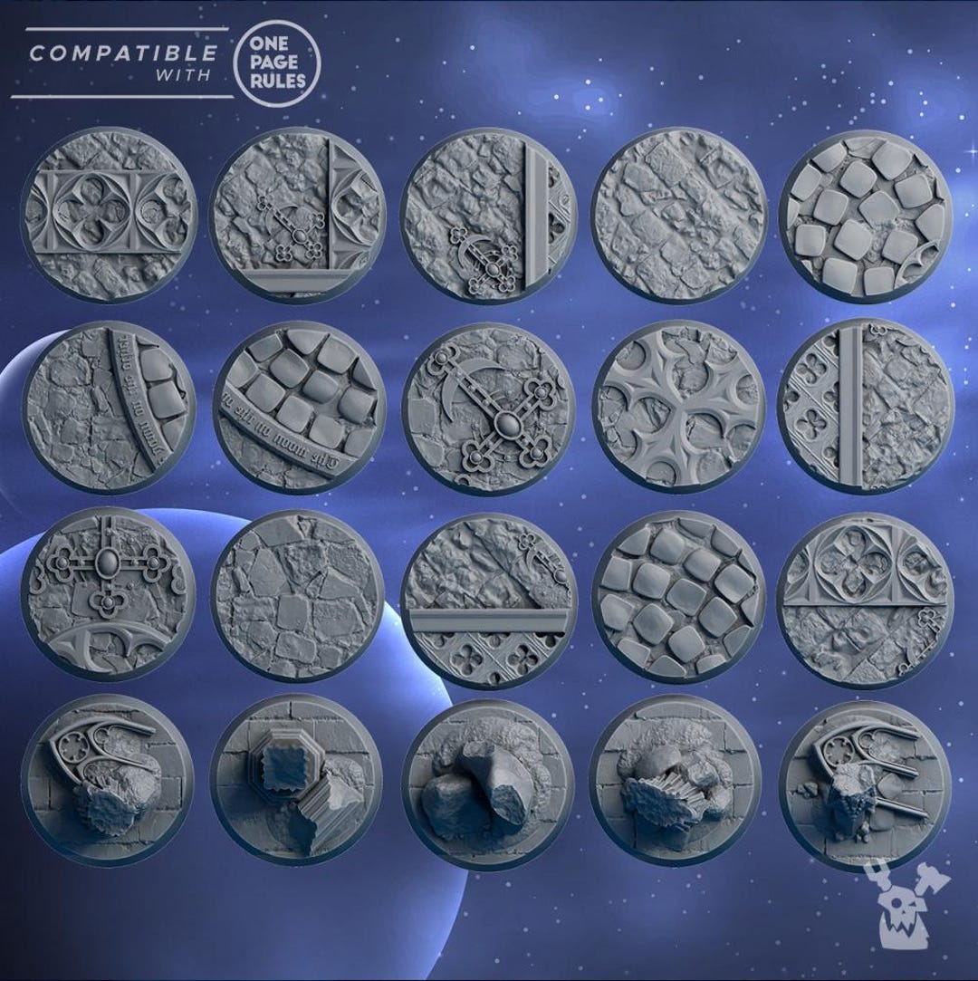 Silver Moon Daughters Bases | Sci-fi | Wargaming | 28mm Scale - Etsy