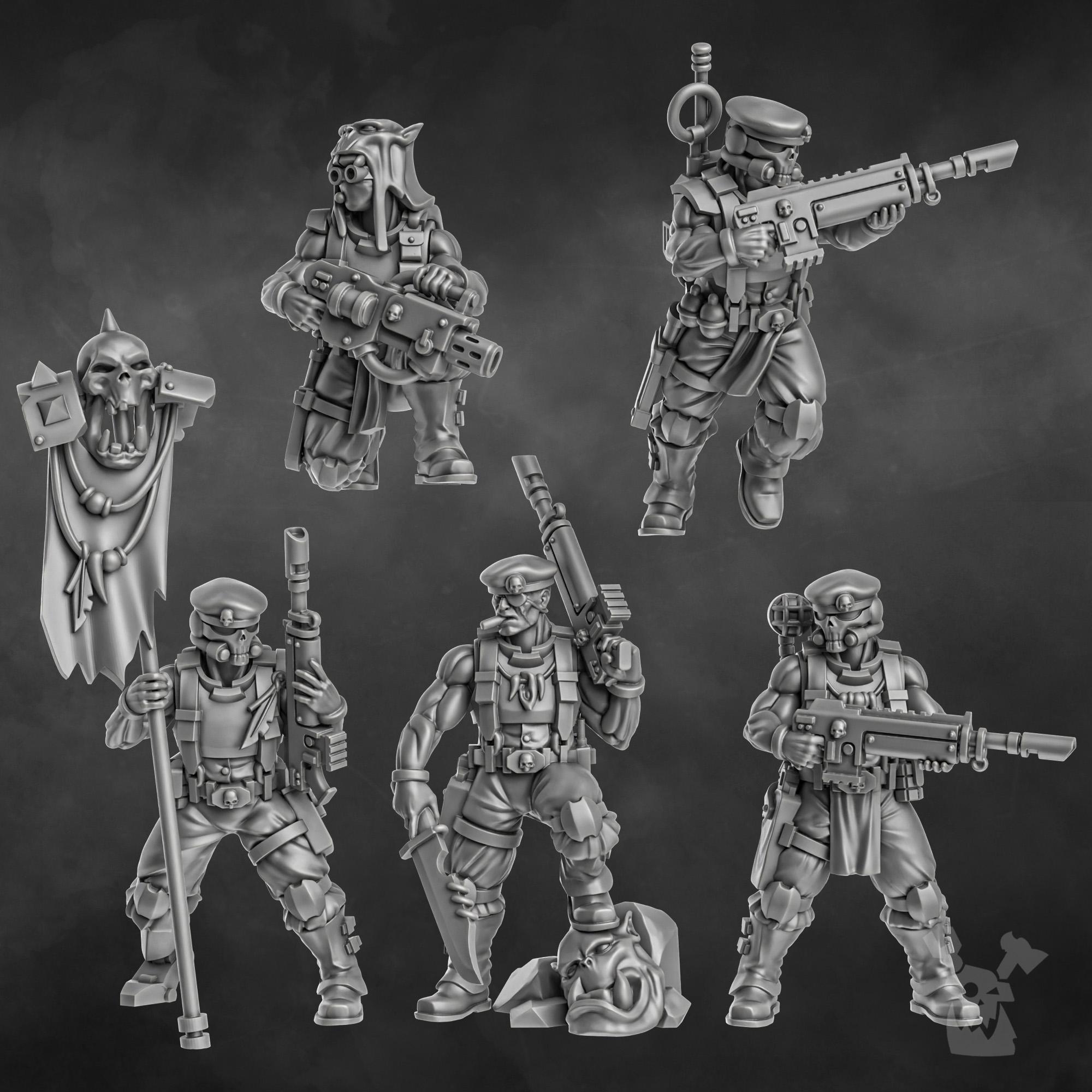 The Ork Slayers Squad Build Kit | Sci-fi | Wargaming | 28mm Scale - Etsy