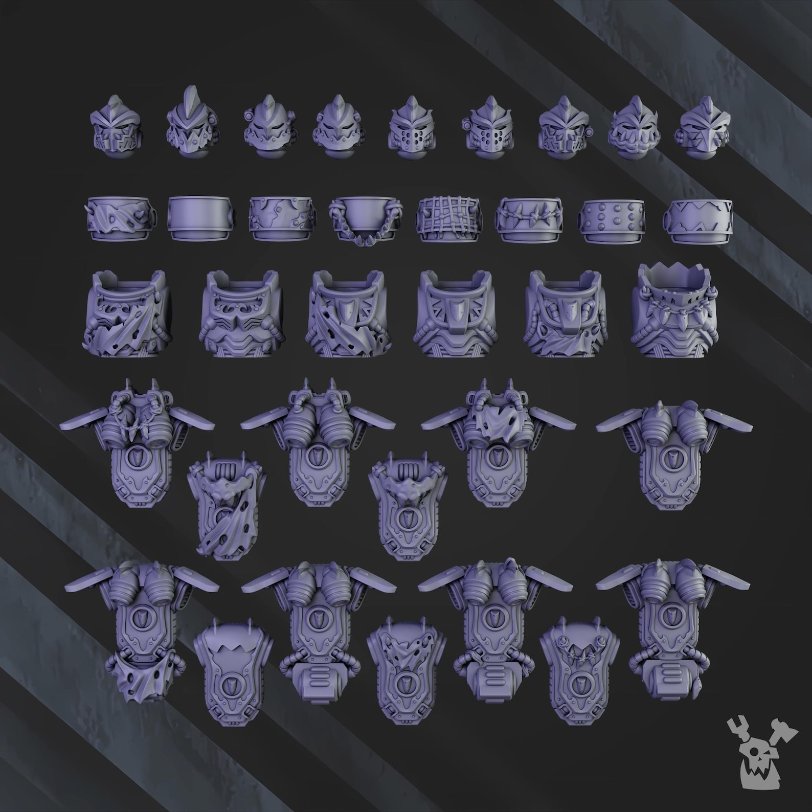White Megalodon Clan Build Kit | Sci-fi | Wargaming | 28mm Scale - Etsy