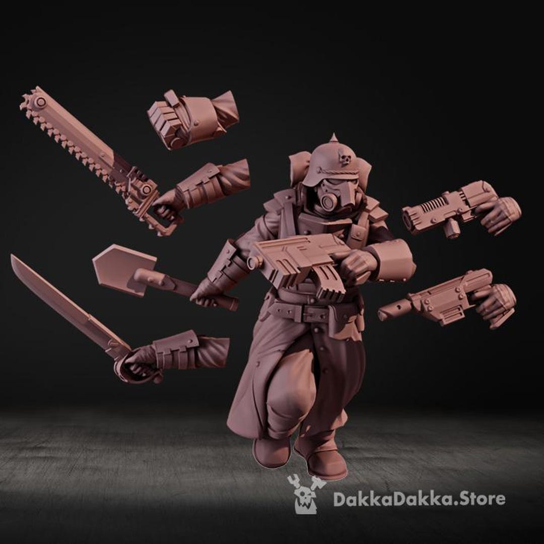 2nd Death Division Commander | Sci-fi | Wargaming | 28mm Scale - Etsy