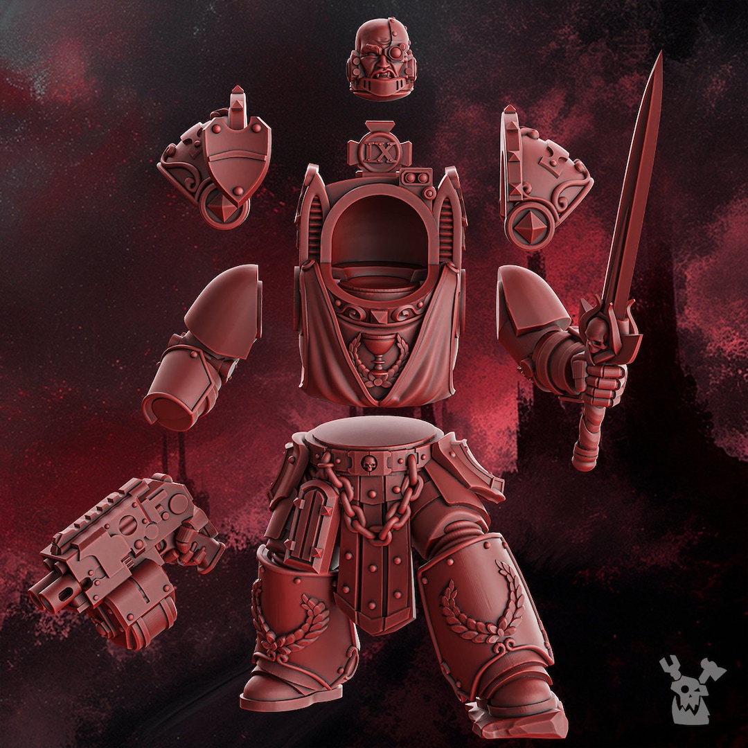 Commander in Destroyer Armor | Sci-fi | Wargaming | 28mm Scale - Etsy