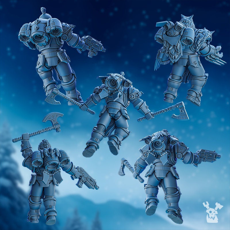 Tempest Wolves Squad Sci-fi Wargaming 28mm Scale - Etsy