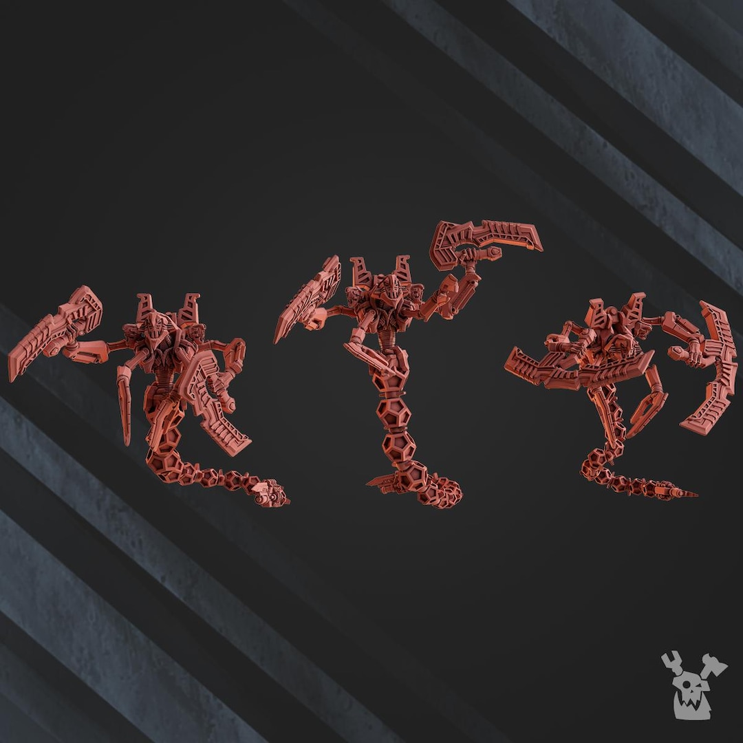 Robot Legions Destroyer Snakes | Sci-fi | Wargaming | 28mm Scale - Etsy