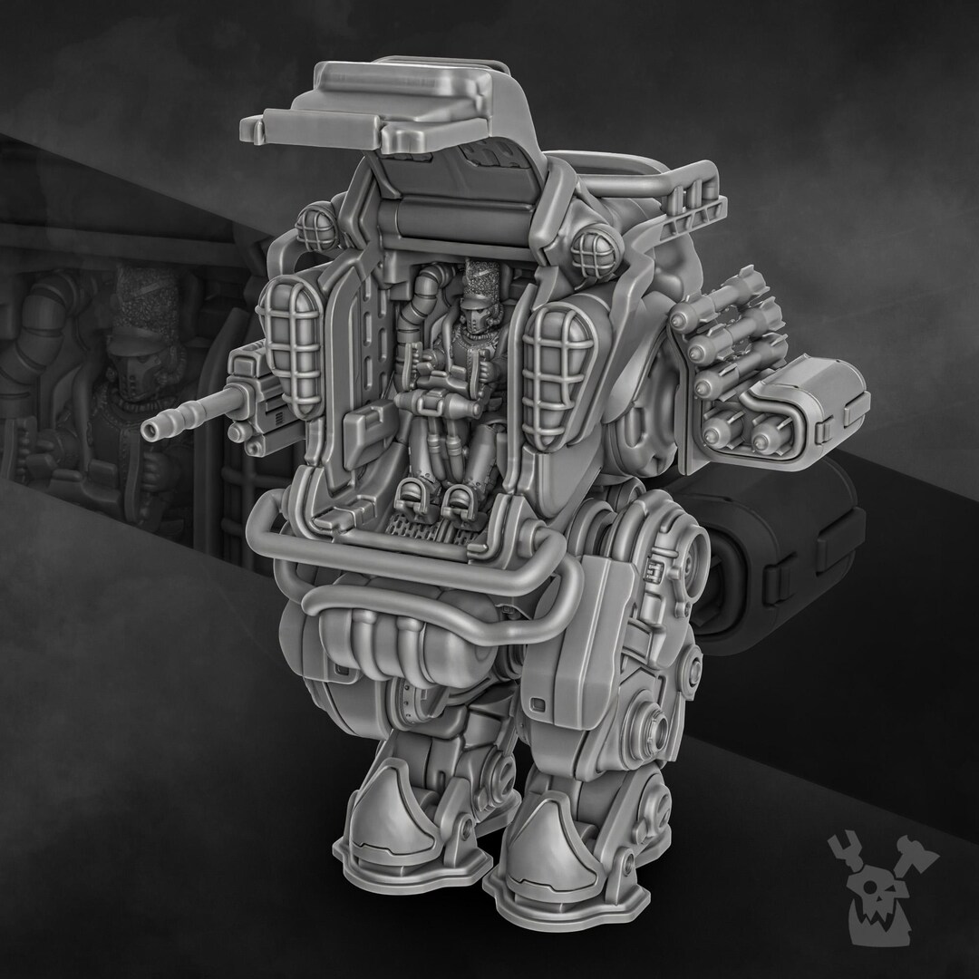Steamguards Heavy Walker | Sci-fi | Wargaming | 28mm Scale - Etsy