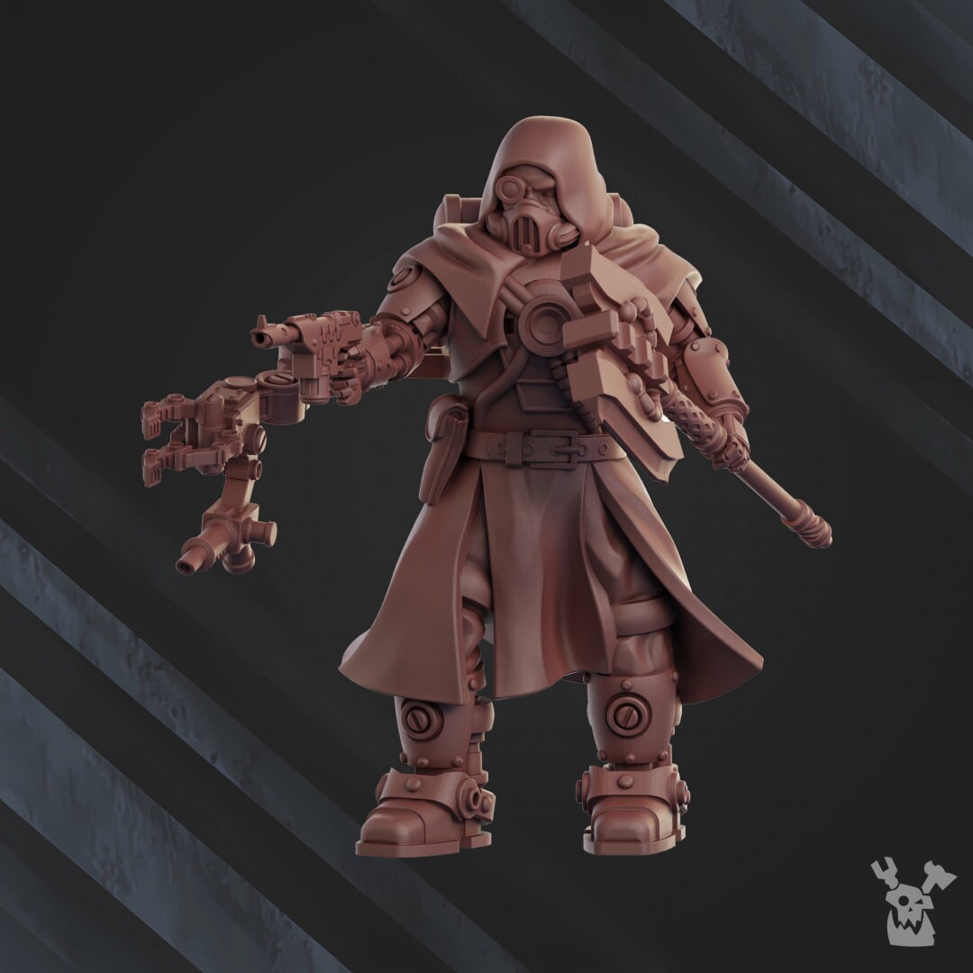 Machine Cult Engineer | Sci-fi | Wargaming | 28mm Scale - Etsy