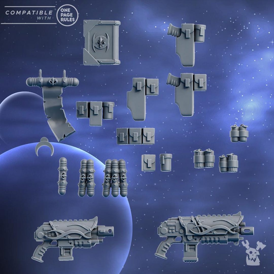 Silver Moon Daughters Tactical Trinkets Sci-fi Wargaming 28mm Scale - Etsy