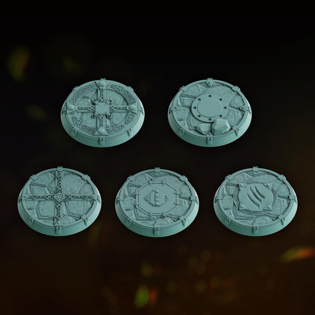 Lunar Knights Bases Set X5 | Sci-fi | Wargaming | 28mm Scale - Etsy