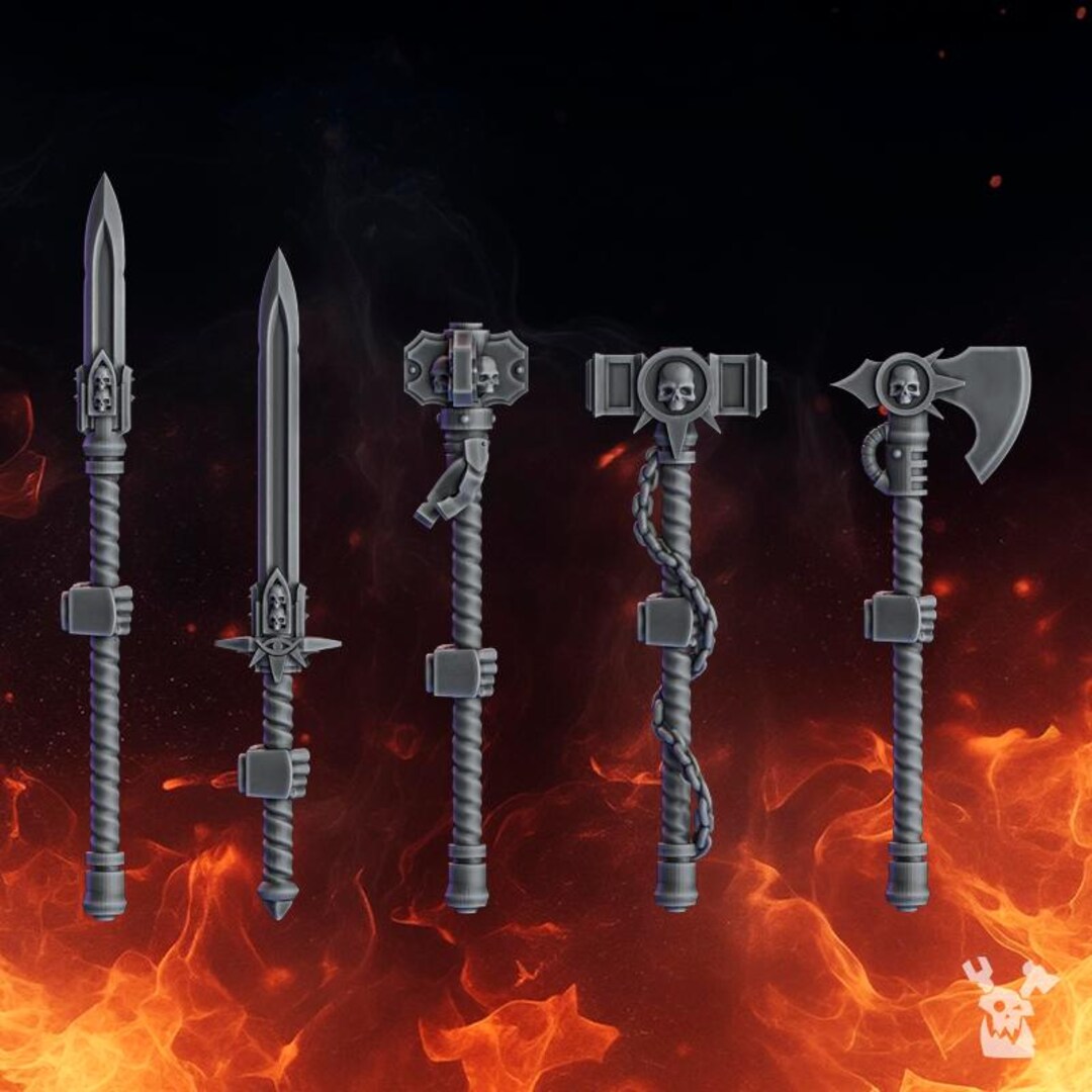 Pactum Aeternum Warden Melee Weapons | Sci-fi | Wargaming | 28mm Scale ...